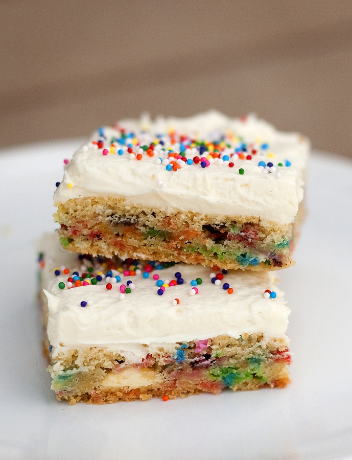 Cake Batter Bars - Baking Beauty