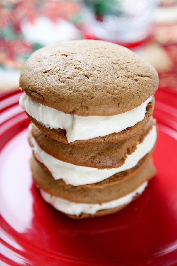 Gingerbread Whoopie Pies - Baking Beauty