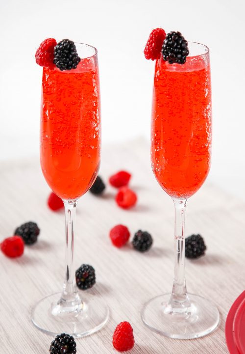 2 INGREDIENT KIR ROYALE COCKTAIL - Baking Beauty