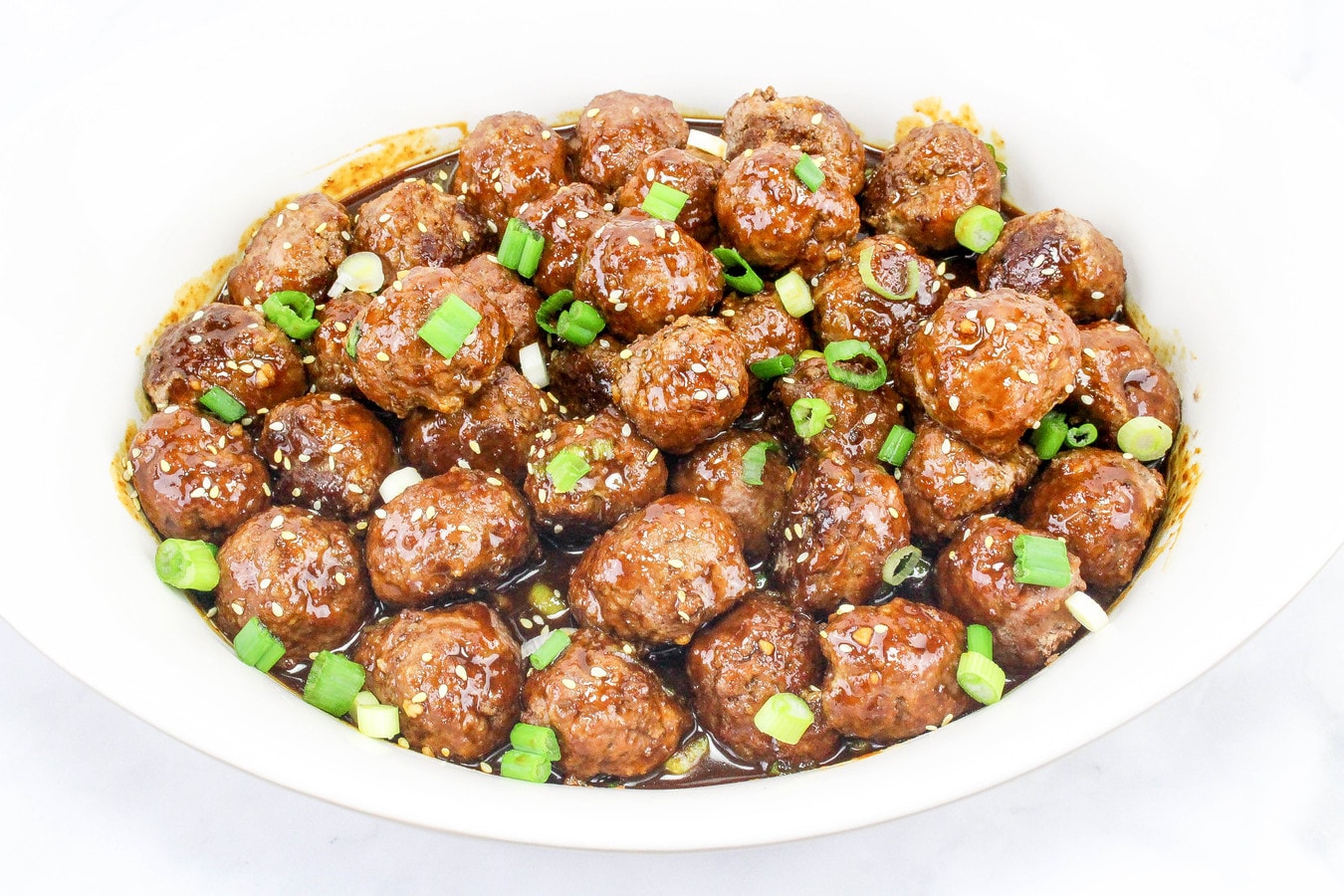 Sticky Asian Meatballs - Baking Beauty