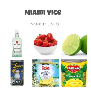 FROZEN MIAMI VICE COCKTAIL RECIPE - Baking Beauty