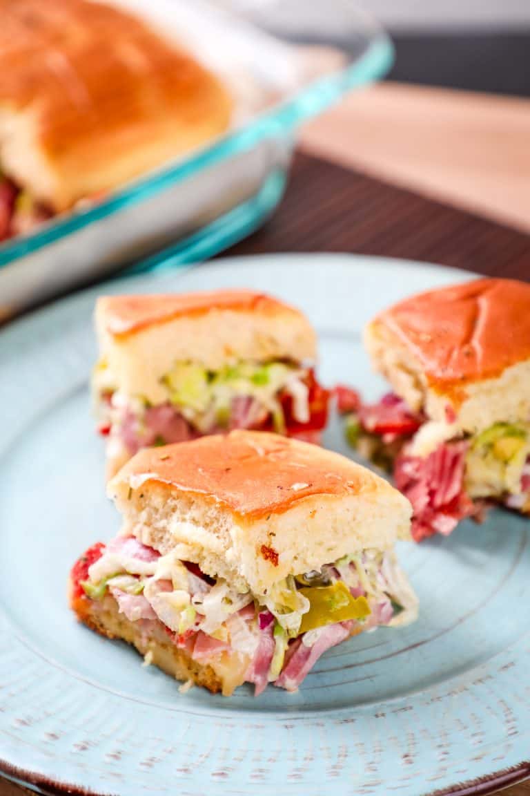 Chopped Italian Sliders - Baking Beauty