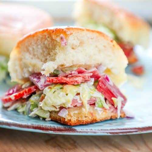 Chopped Italian Sliders - Baking Beauty