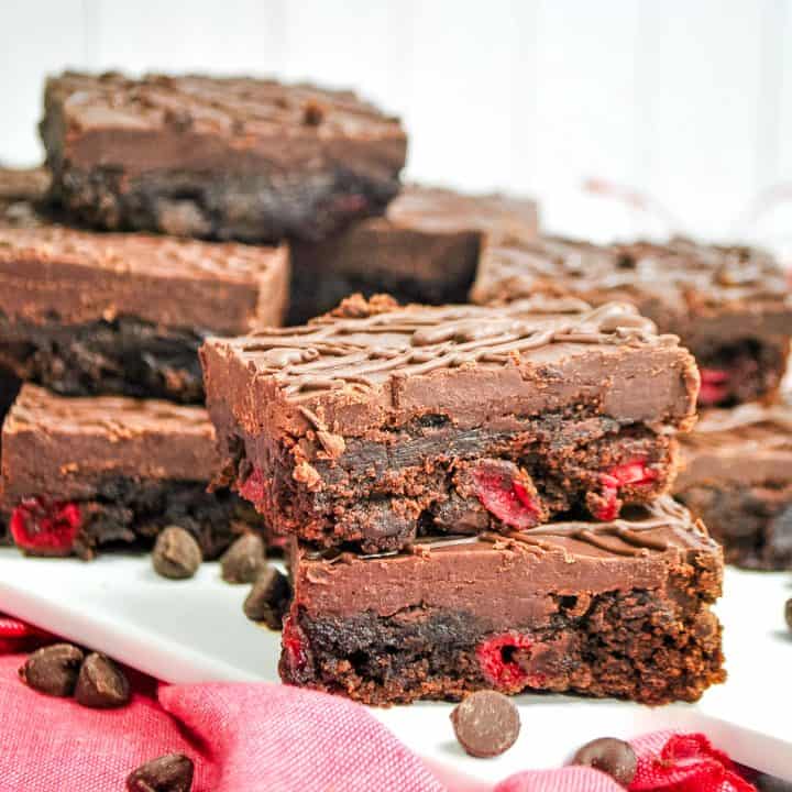 Fudgy Cherry Brownies - Baking Beauty