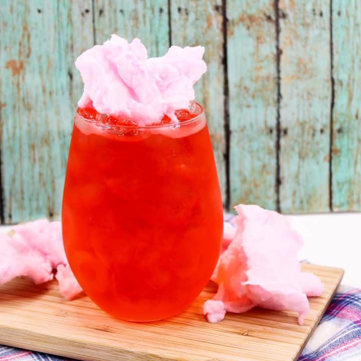 Cotton Candy Vodka Drink - Baking Beauty
