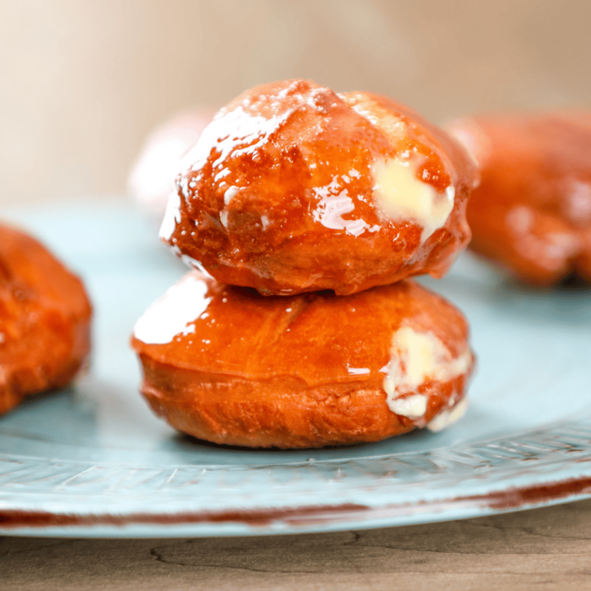 Creme Brulee Filled Donuts - Baking Beauty