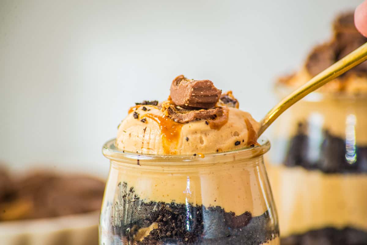 No BakePeanut Butter Mousse Cups - Baking Beauty